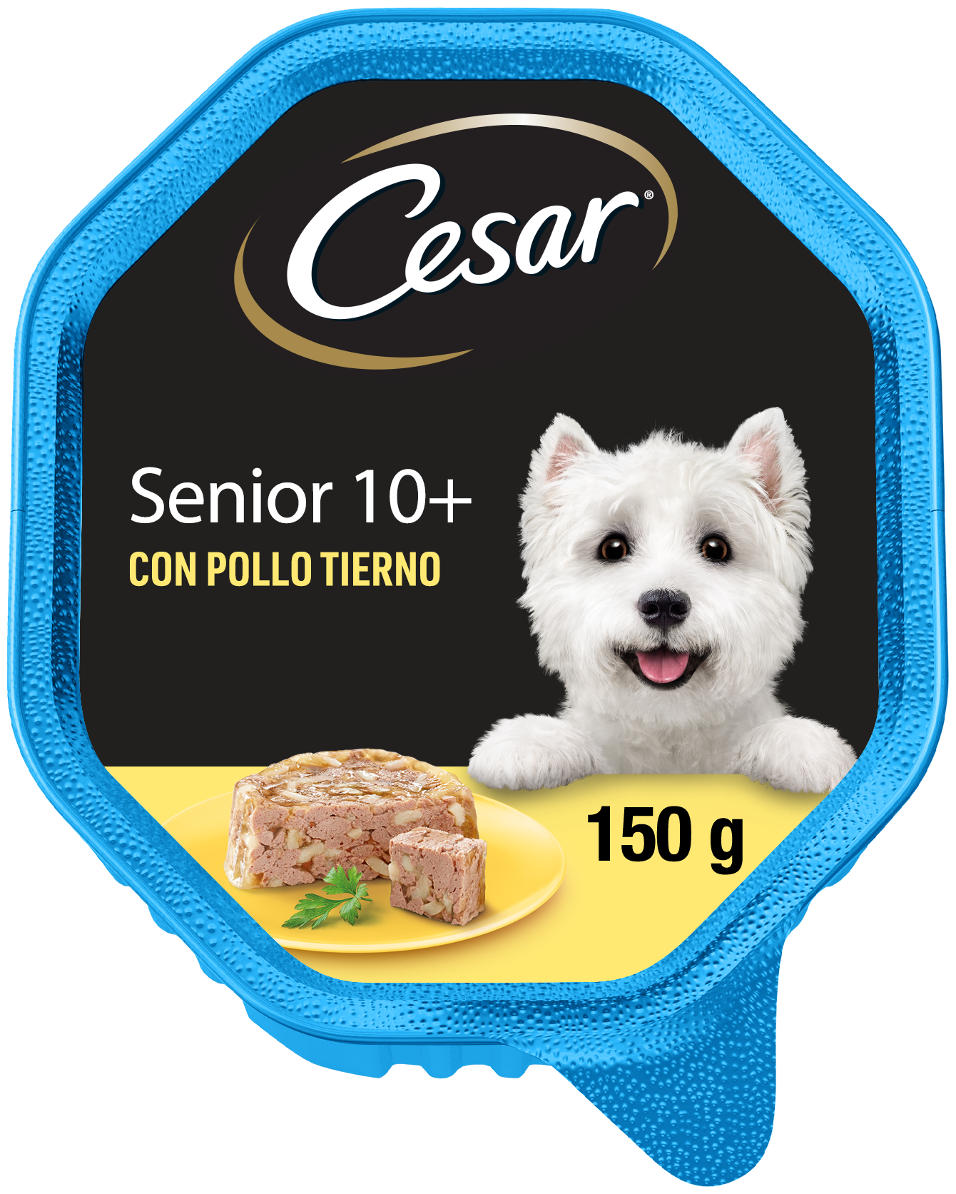 Cesar Wet Food for Senior Dogs in Pate with Chicken and Rice Tub ...