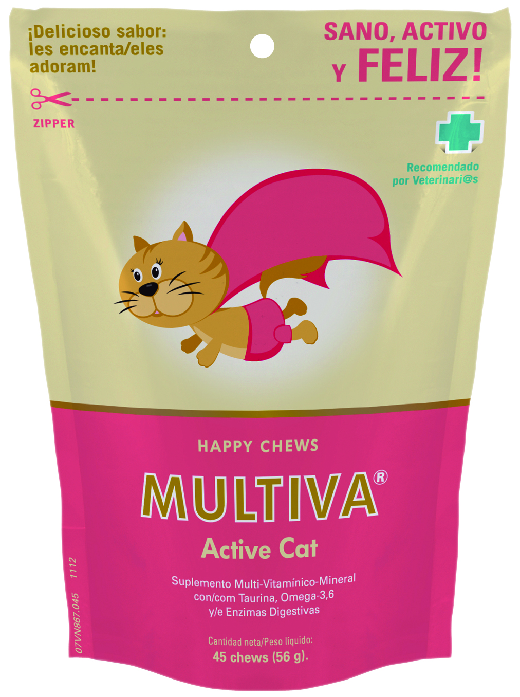 VetNova Multiva Active Cat Multivitamínico para Gatos - Miscota España
