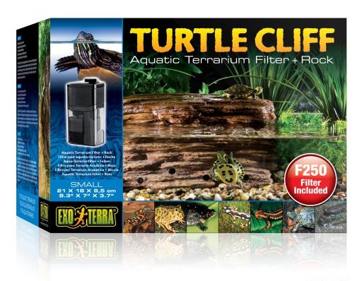 Exo Terra Turtle Cliff + Aquatic Terrarium Filter + Rock - Miscota ...
