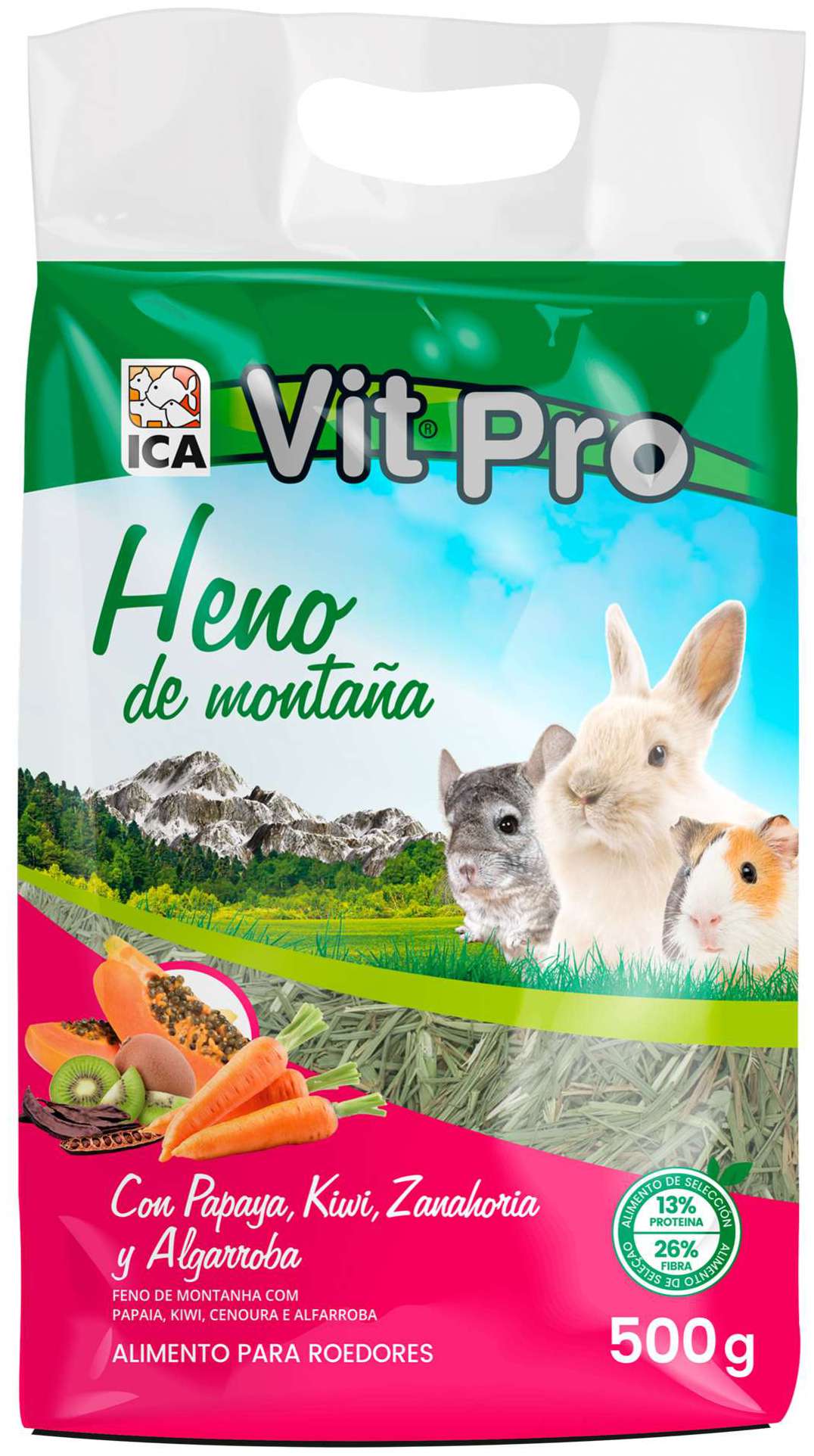 Ica Heno Vit Pro de Montaña con Papaya, Kiwi, Zanahoria y Algarroba ...