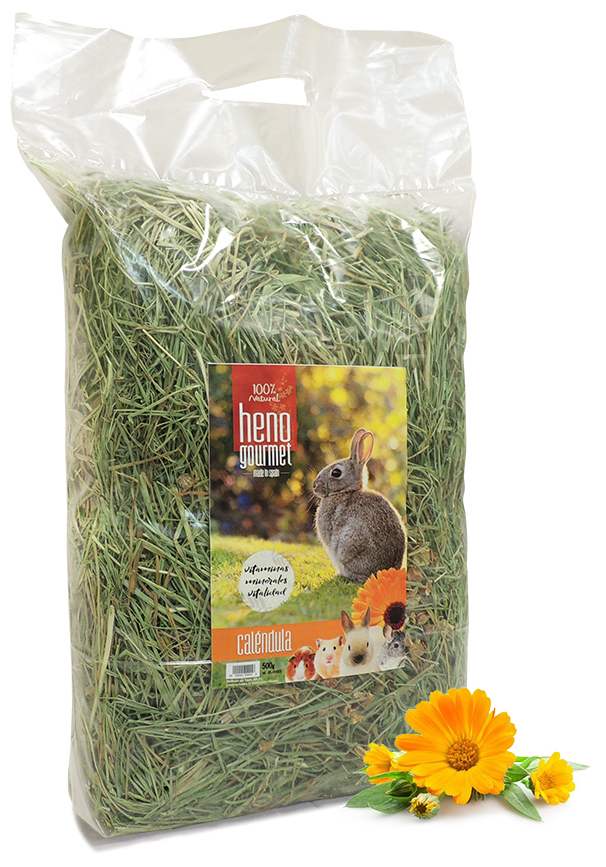 Heno Gourmet Heno con Caléndula para Roedores - Miscota España