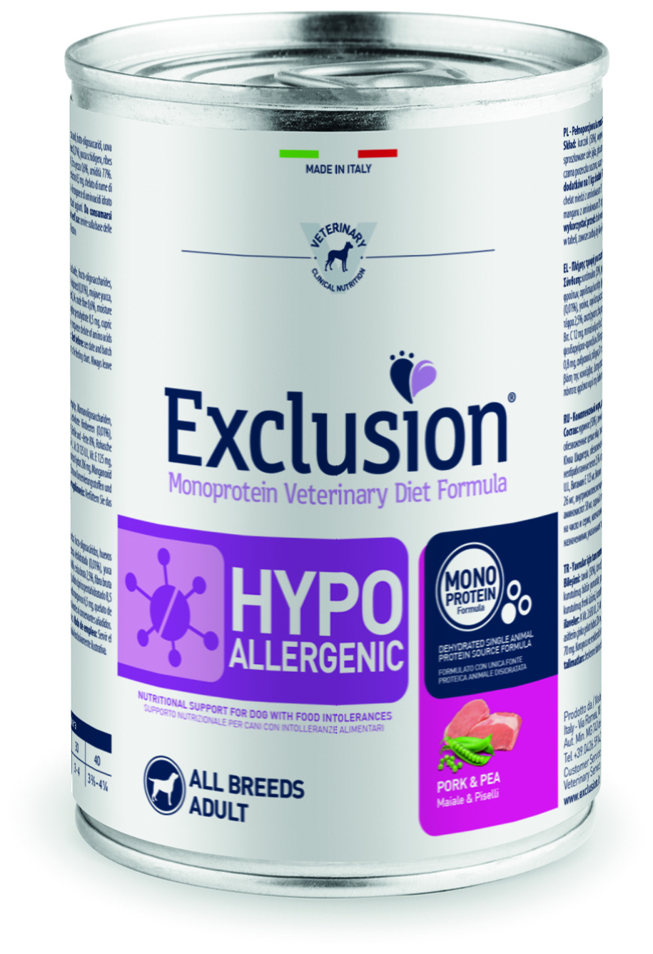 Exclusion Diet Formula Hypoallergenic Pork an Pea All Breeds - Miscota España