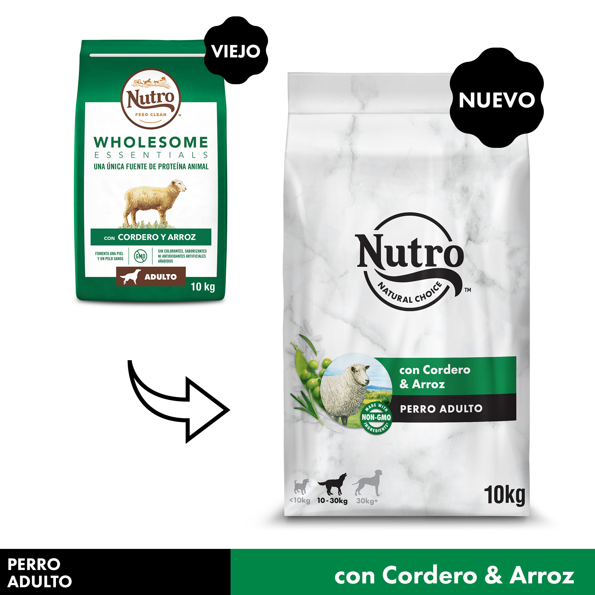 Nutro Pienso Natural para Perros Medianos con Cordero y Arroz