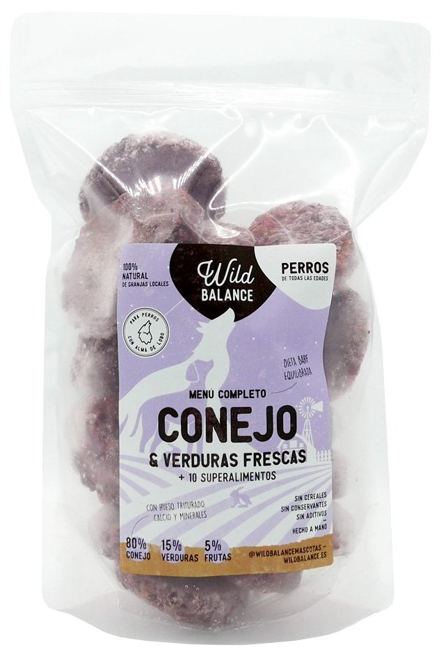 Wild Balance Barf Completa Coelho BARF alimentos com legumes frescos ...