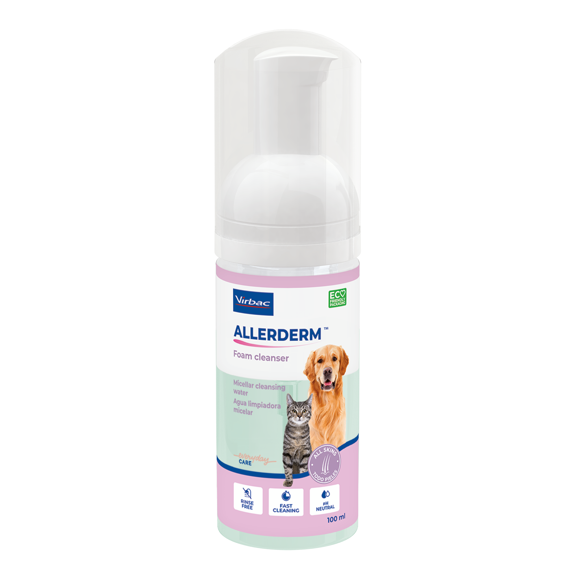 Virbac Allerderm Foam Cleansing Foam for Dogs and Cats - Miscota United ...