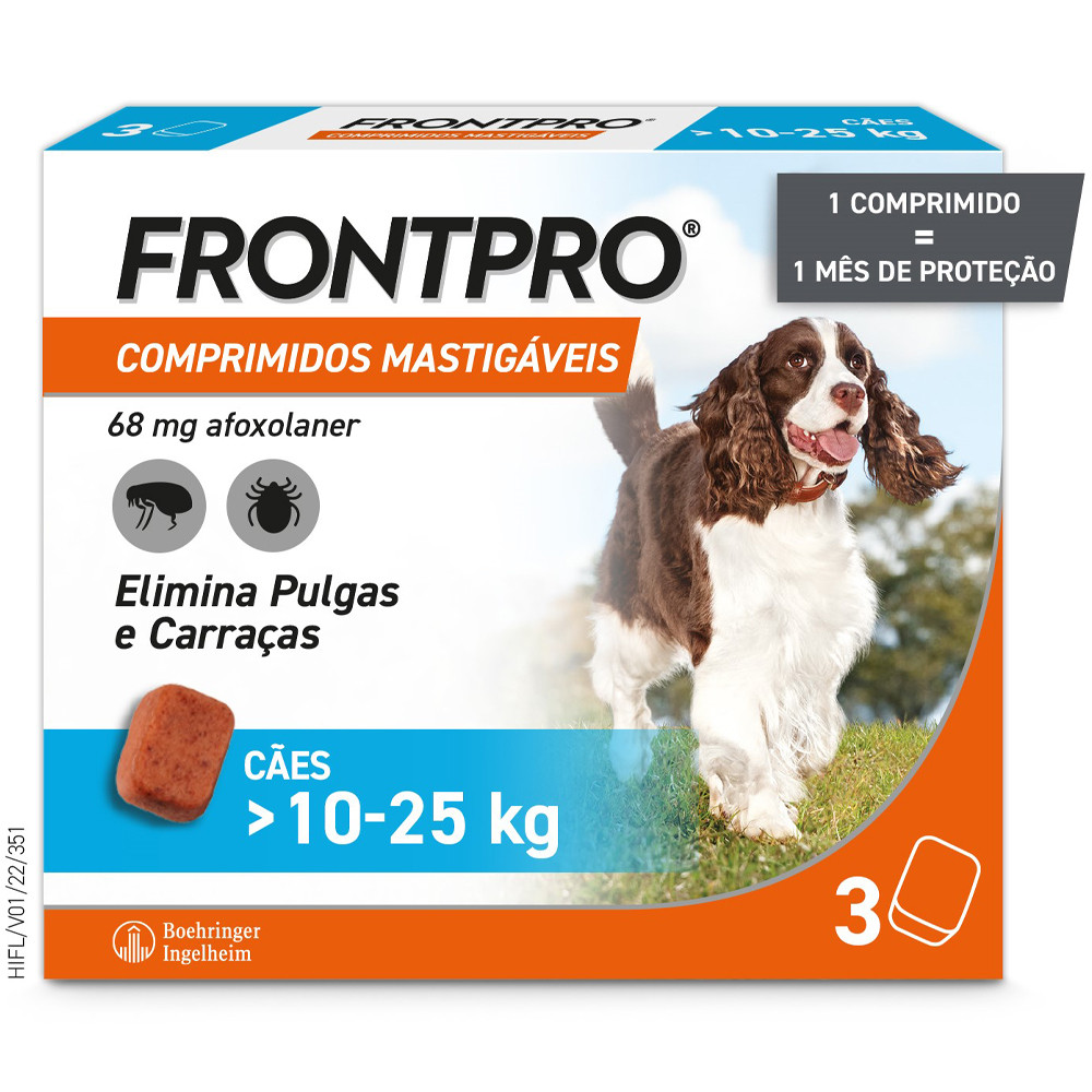 Frontpro Chiens 10-25kg Chew L 3 Comprimés À Croquer - Miscota France