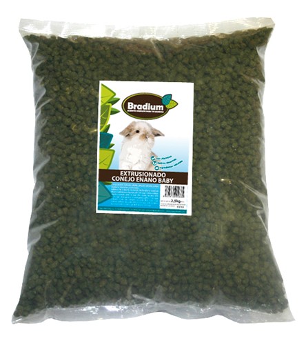 Bradium Bradium Granel Extrusionado Conejo Enano Baby - Miscota España