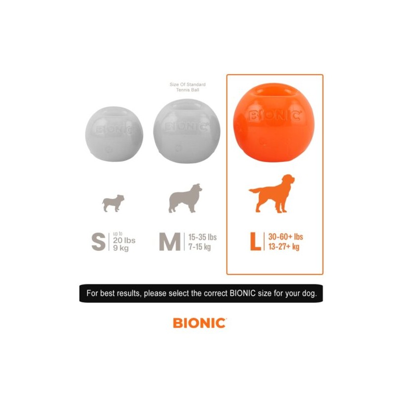 Bionic Pelota Resistente y Rellenable para Perros - Miscota España